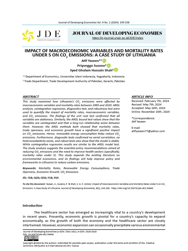 Impact of Macroeconomic Variables and Mo | PDF | Macroeconomics ...