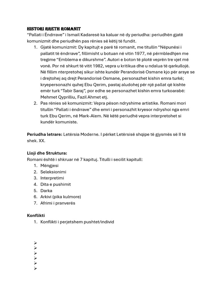 Pallati I Endrave | PDF