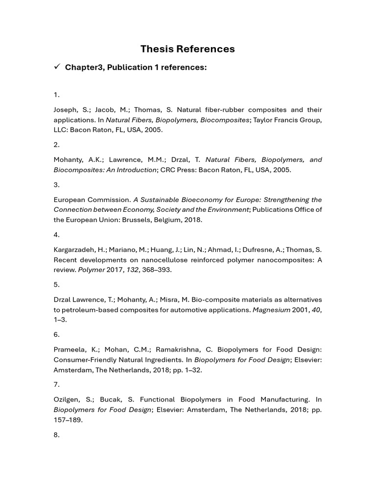 Thesis References | PDF | Composite Material | Nanocomposite