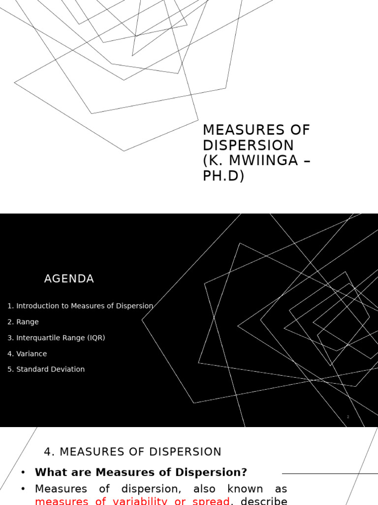 Lecture Notes - Measures of Dispersion | PDF | Quartile | Data Analysis