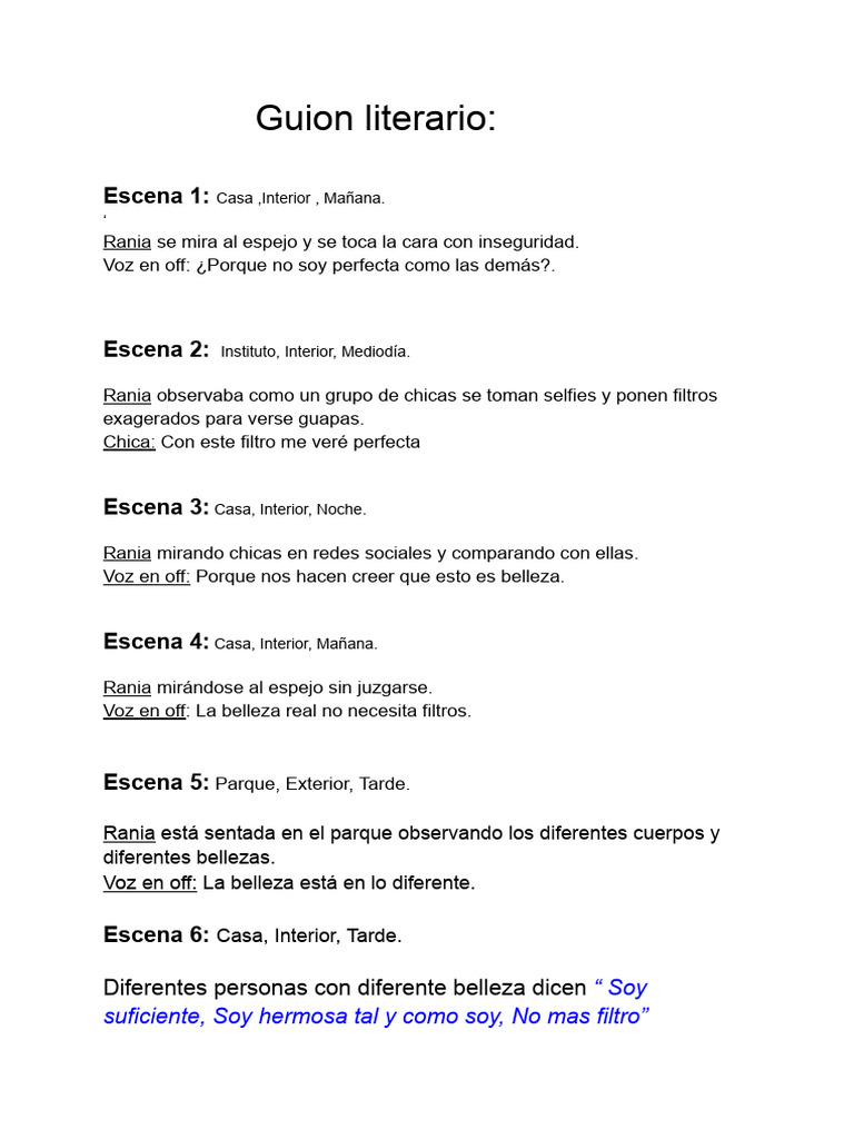 Guion Literario. | PDF