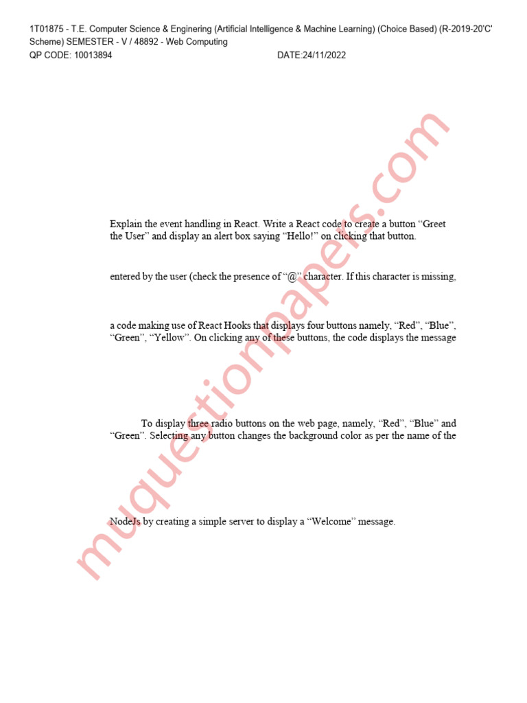 WC Pyq | PDF | Cyberspace | Computer Science