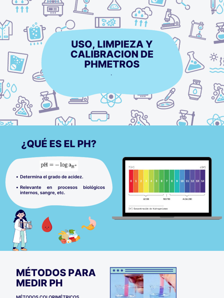 Uso, Limpieza y Calibración de Phmetros | PDF | Ph | Química Física