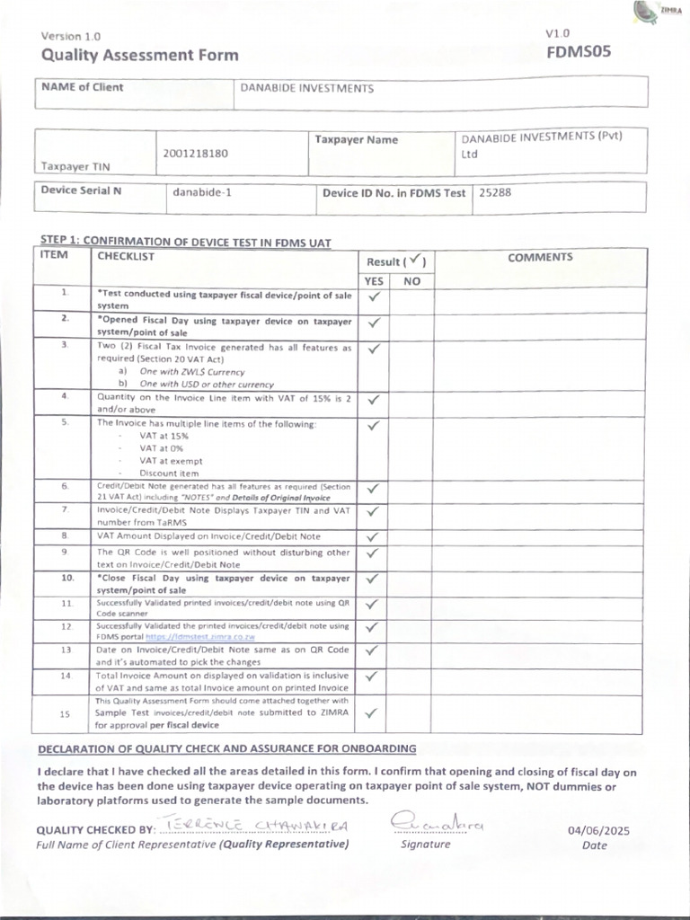 Quality Assessment Form-2 | PDF