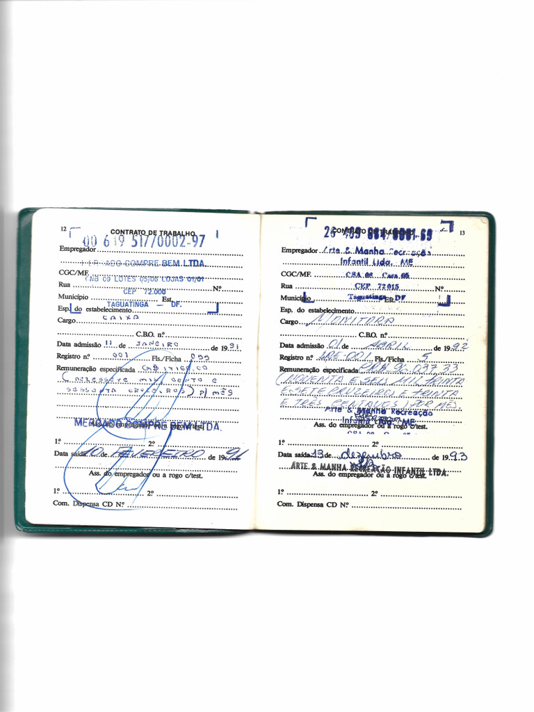 Carteira de Trabalho Fátima Part 5 | PDF