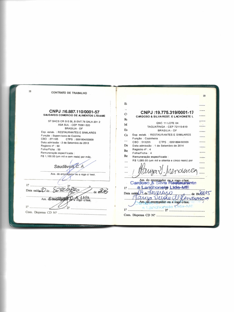 Carteira de Trabalho Fátima Part 13 | PDF