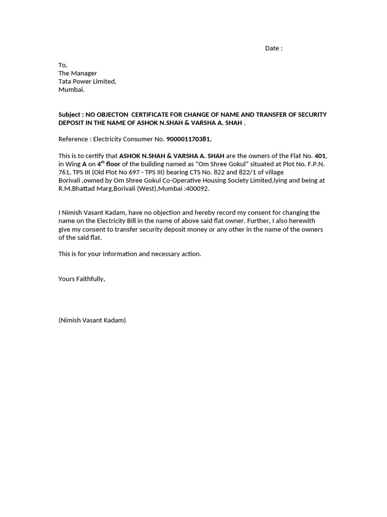 Tata Power NOC | PDF