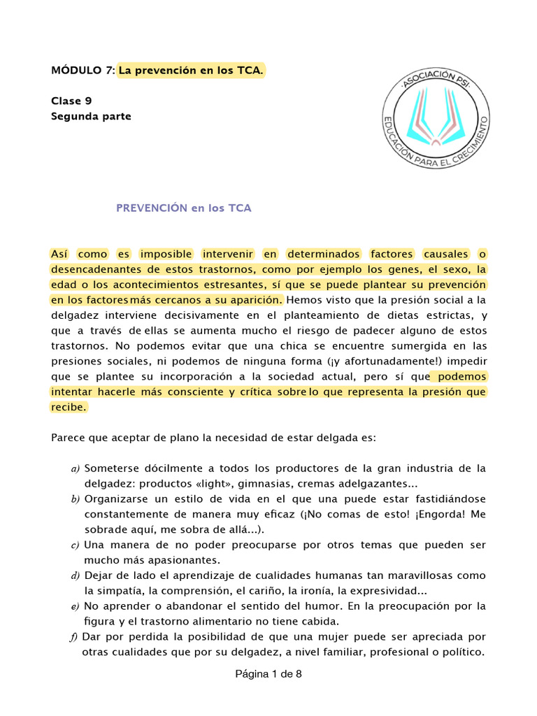 Clase 9 - 2 TCA | PDF | Dieta | Alimentos