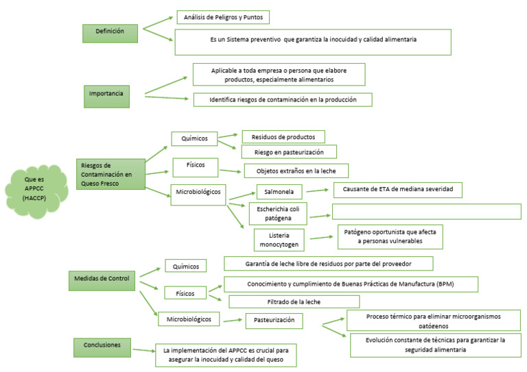 Mapa. Conceptual de La Leche | PDF | Análisis de Riesgo y Puntos Críticos de Control