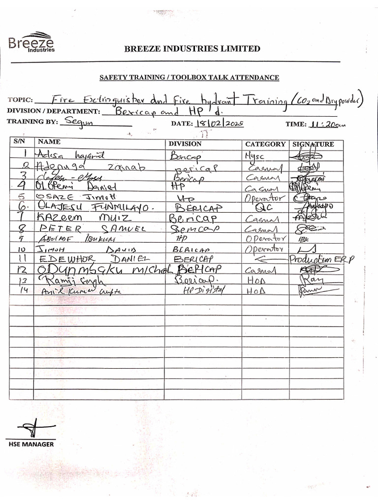 FIRE Hydrant & FIRE Extinguisher Training | PDF