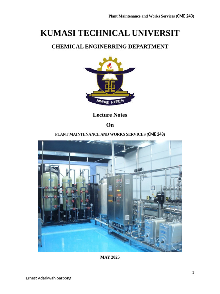 Plant Maintenance Strategies Overview | PDF | Reliability Engineering ...