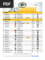 2025 NFL Schedule by Week | PDF | Los Angeles Rams | Dallas Cowboys