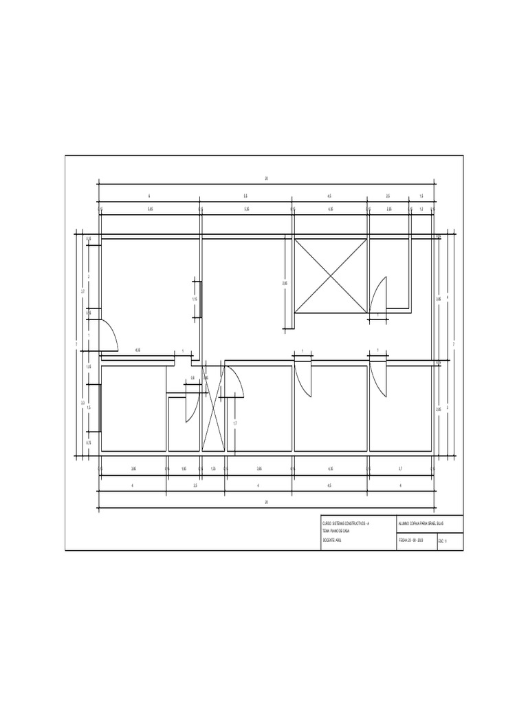 Plano - Casa Sistemas Construc. | PDF