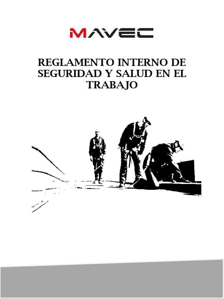 Reglamento Interno de Seguridad y Salud en El Trabajo Sgsst-Risst ...