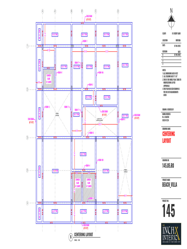 Ground Floor Slab Detailing - R S Reddy Garu - Villa - Mentada | PDF