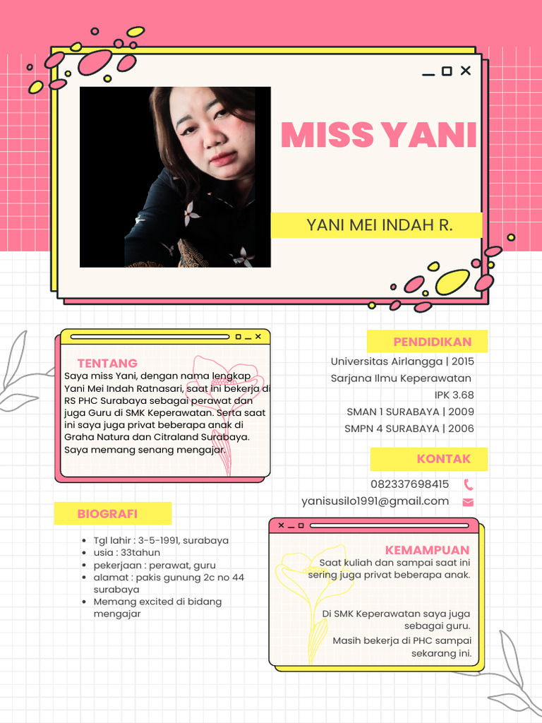 Putih Dan Merah Muda Moderen Profesi Resume - 20250508 - 130536 - 0000 ...