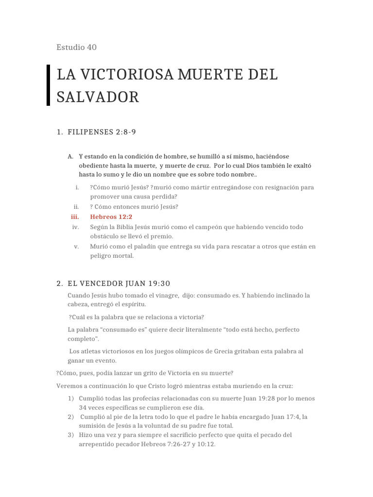La Victoriosa Muerte | PDF