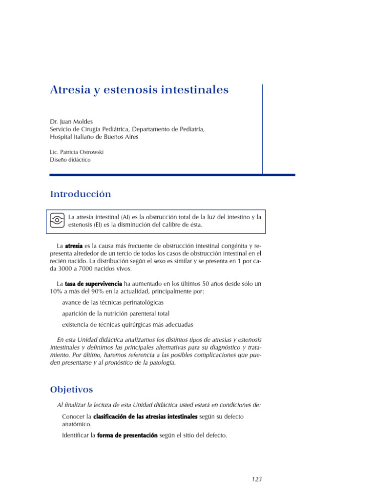 Atresia y Estenosis Intestinales Proneo | PDF | Tracto gastrointestinal ...