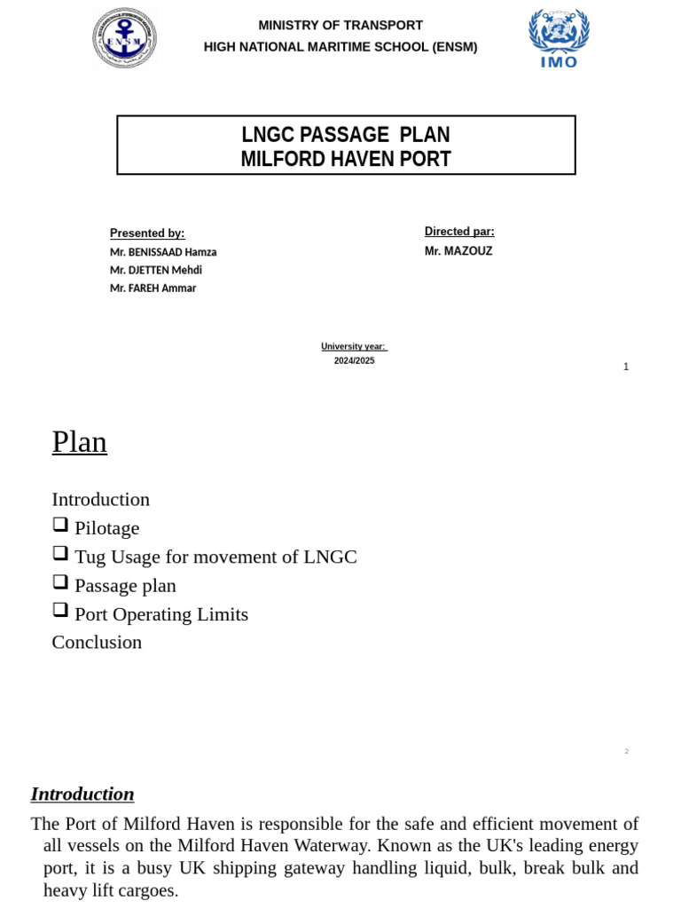 LNGC Passage Plan | PDF | Maritime Pilot | Liquefied Natural Gas