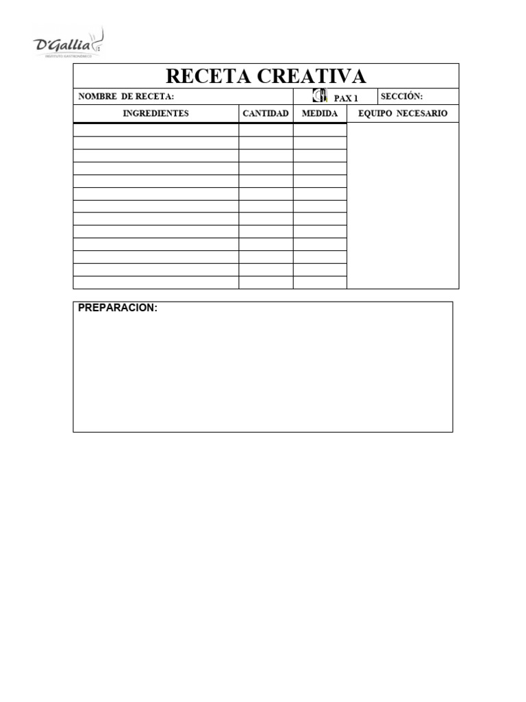 Modelo de Receta en Formato Dx27gallia 2 PDF Free | PDF