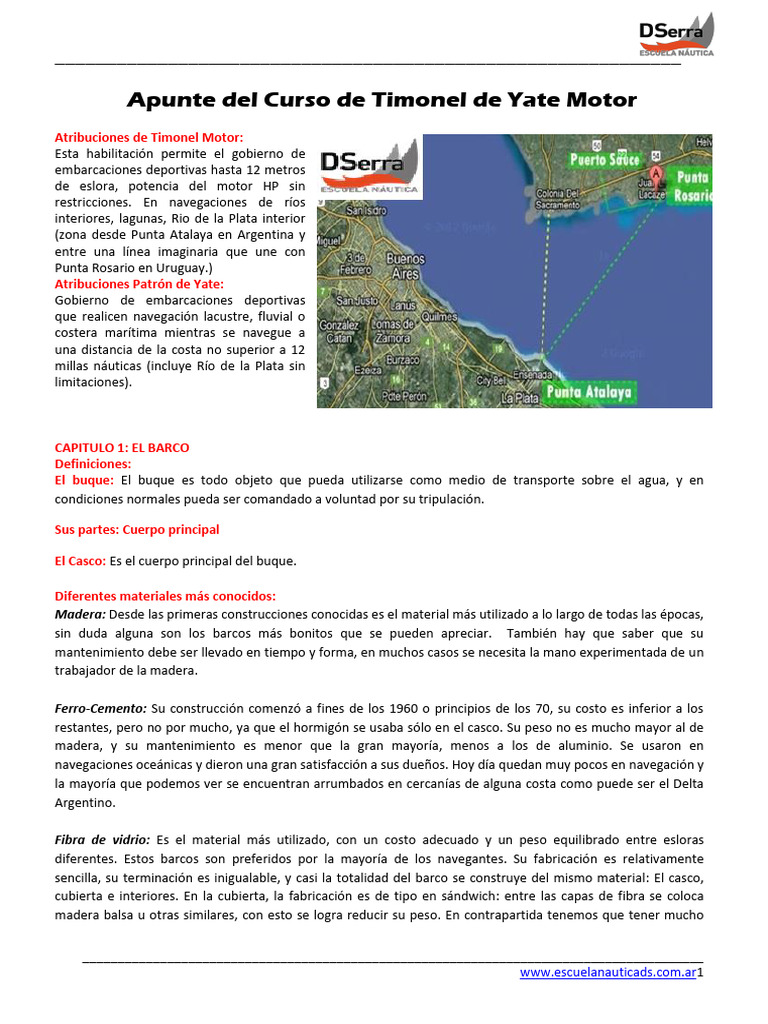 Contenido Sobre Ser Timonel de Yate A Motor | PDF | Motor diesel | Motor de combustión interna