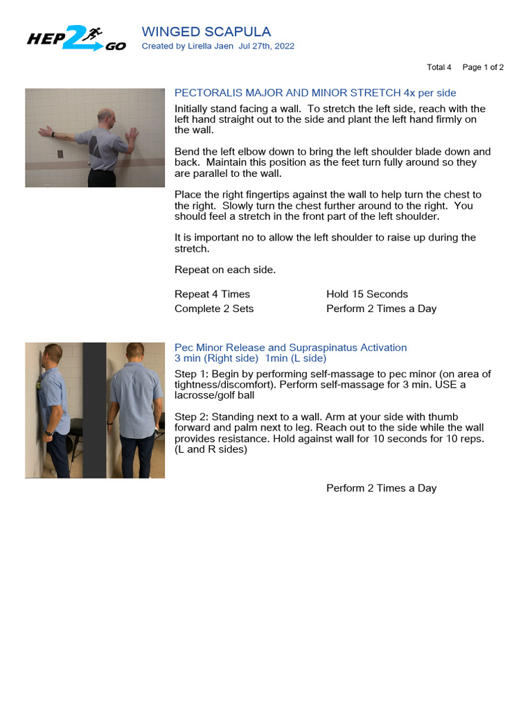 Shoulder Blade Therapy in July 2022 (From LJ) | PDF | Shoulder | Human ...