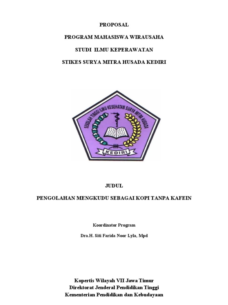 Proposal PKMK Kopi Mengkudu | PDF