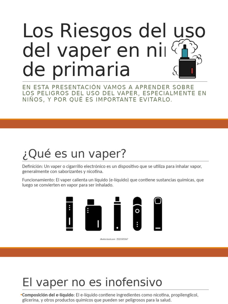 Riesgos del Vaper en Niños | PDF | Cigarrillo electrónico