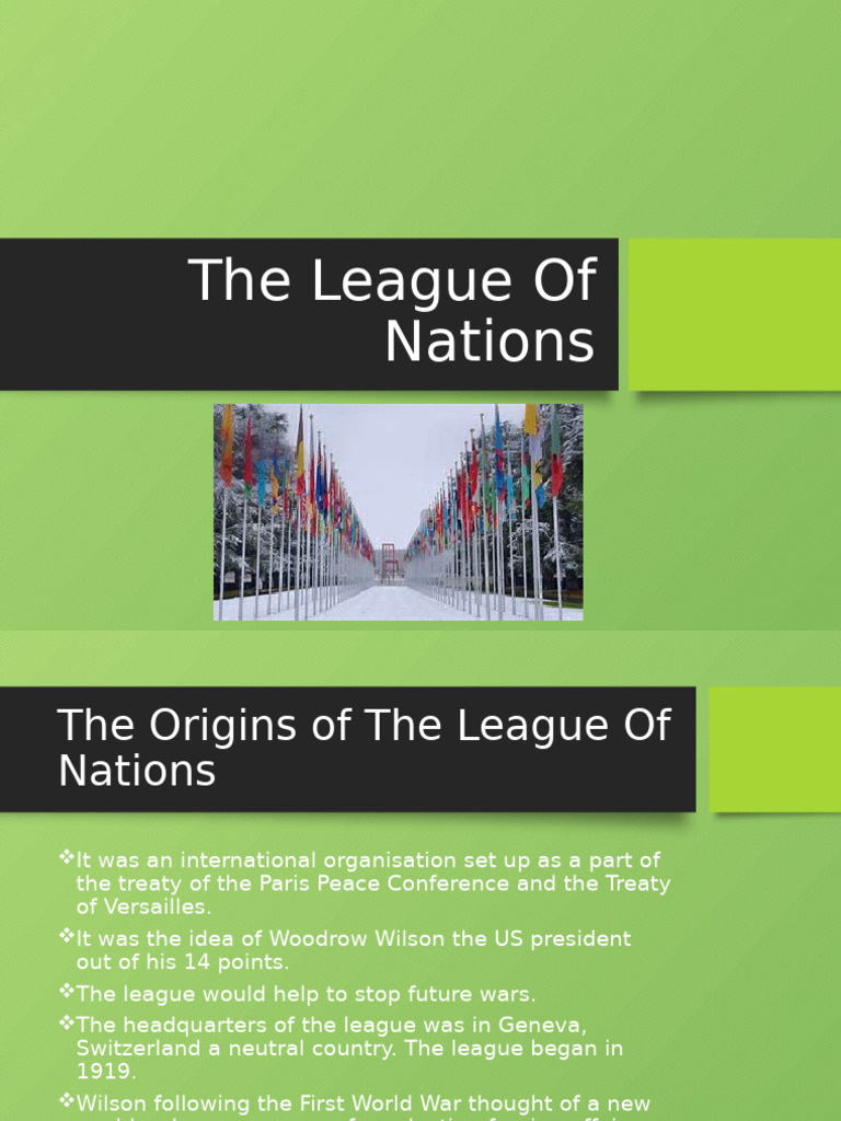 Form 2 History League of Nations Notes | PDF | League Of Nations ...
