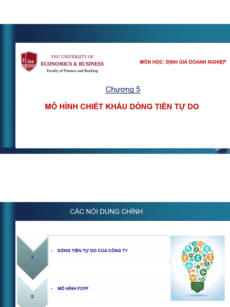 Dinh Gia Doanh Nghiep - 2025- Chuong 5 - Slides - FCFF | PDF