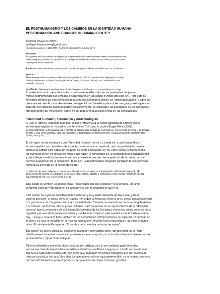 PROB Chavarria2 | PDF | Android (robot) | Transhumanismo