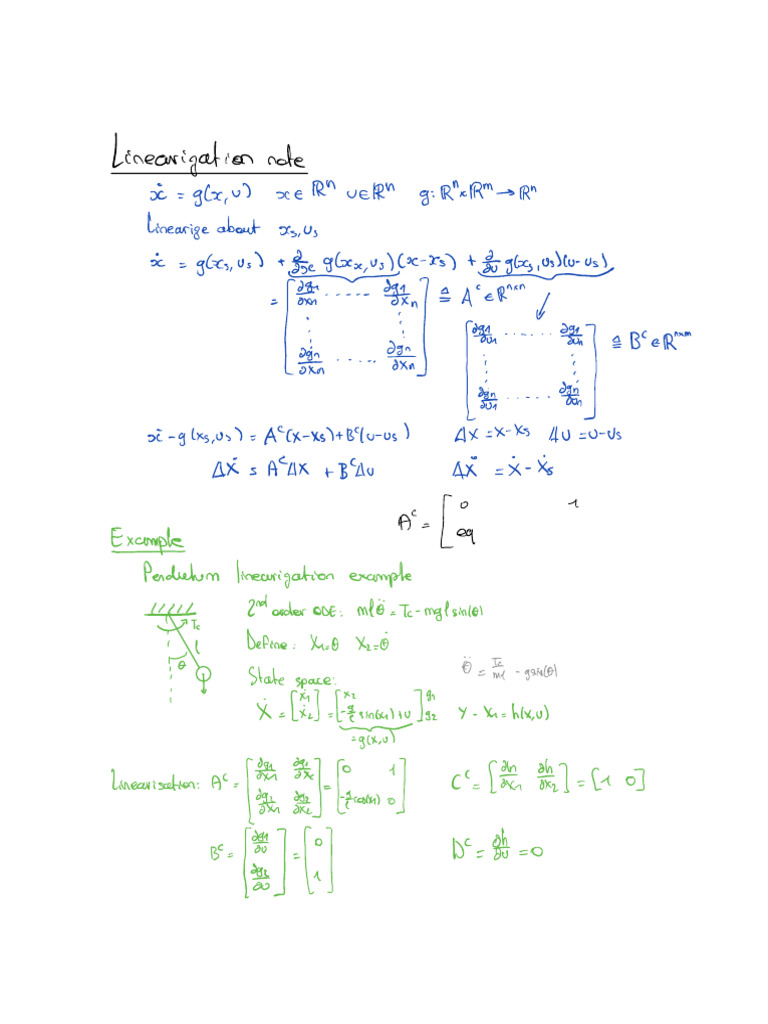 L3 - Linearization Notes | PDF