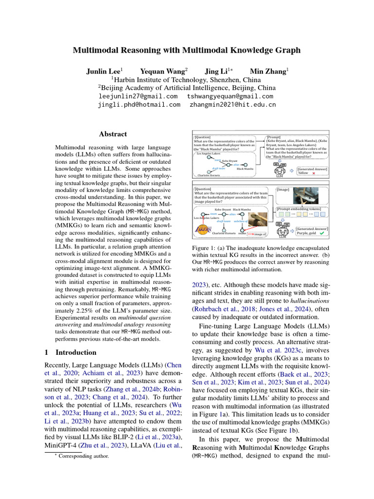 Multimodal Reasoning with Multimodal Knowledge Graph | PDF | Artificial Intelligence ...