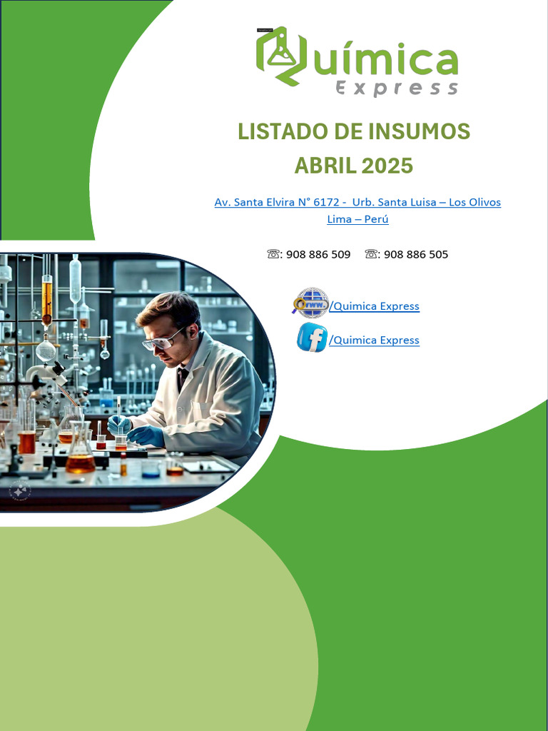 Listado de Insumos Químicos 2025 | PDF | Sustancias químicas