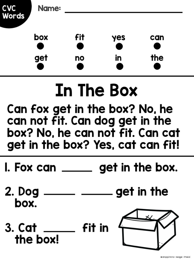 CVC Words Learning Activities | PDF