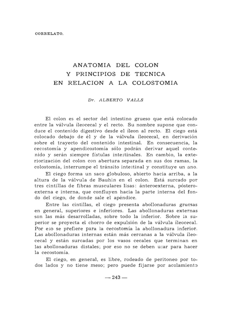 Anatomia Del Colon Y Principios de Tecnica: en R.Elacion A La ...