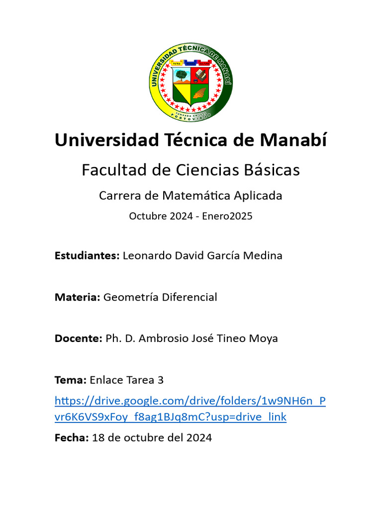 Portada Enlace Tarea 3 | PDF