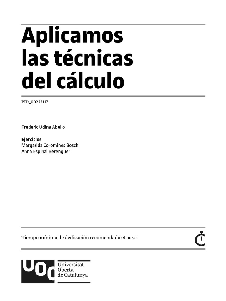 Modulo 6 - Tecnicas de Calculo | PDF | Intervalo (Matemáticas) | Optimización Matemática