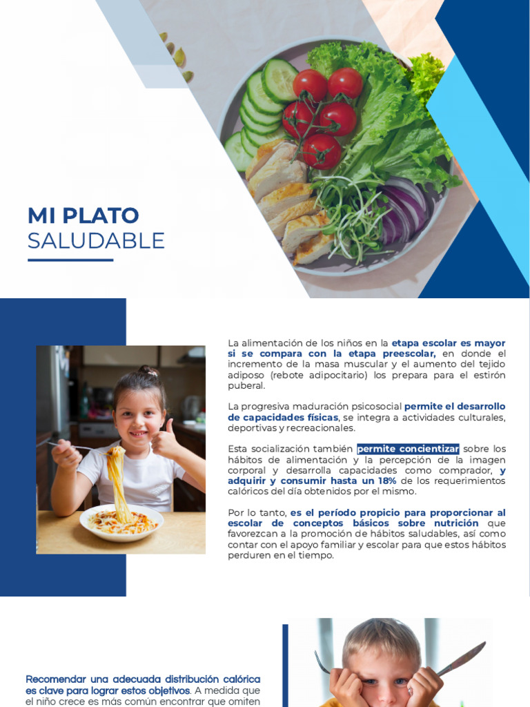Mi Plato Saludable para Niños | PDF | Panes | Almuerzo