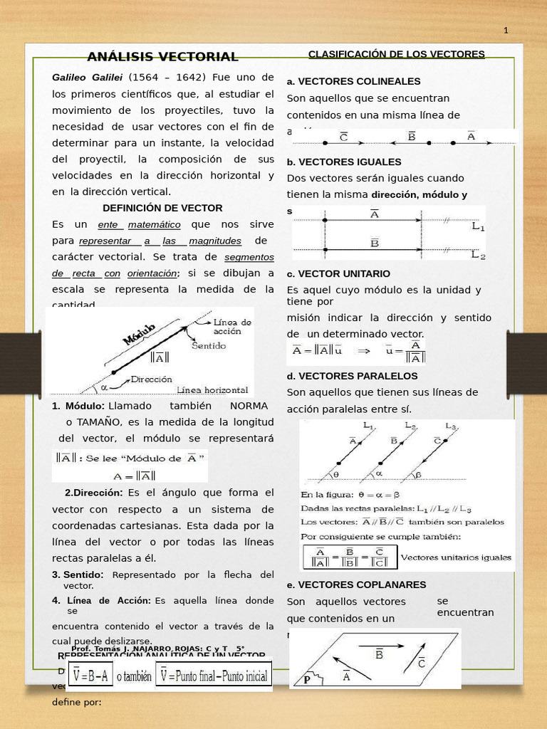 Analisis Vectorial | PDF | Vector Euclidiano | Geometría