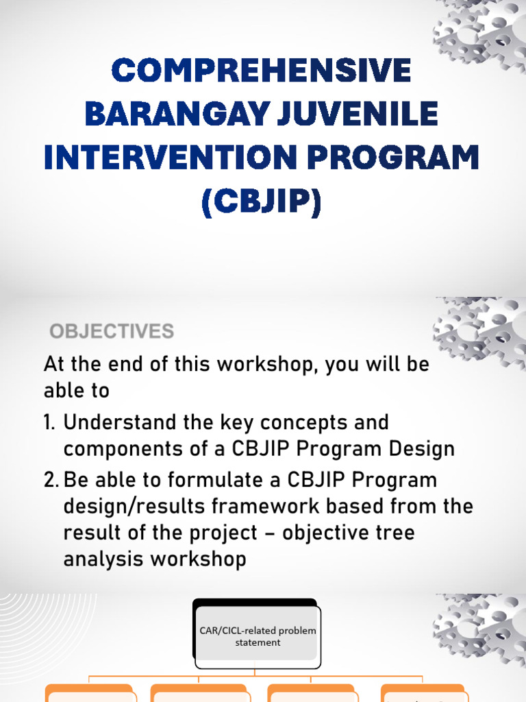 Comprehensive Barangay Juvenile Intervention Program (CBJIP) | PDF ...