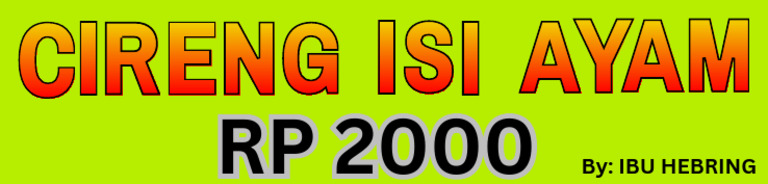 Cireng | PDF