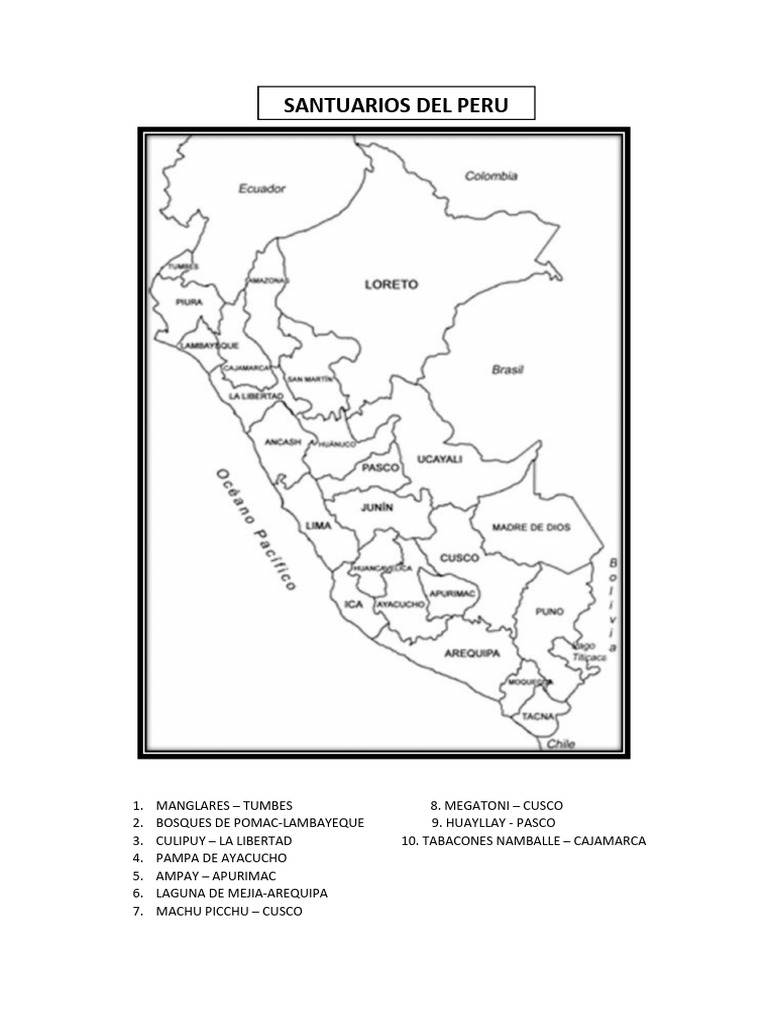 Santuarios Parques y Reservas | PDF