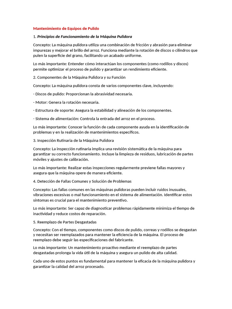 Mantenimiento de Equipos de Pulido (1) | PDF | Internet de las Cosas | Software