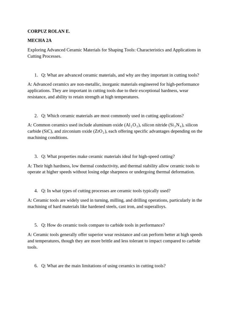 Corpuz Rolan e Mecha 2a Q and A Finals | PDF | Fiberglass | Prosthesis