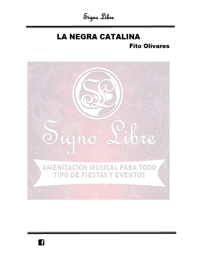Letra de "La Negra Catalina" | PDF