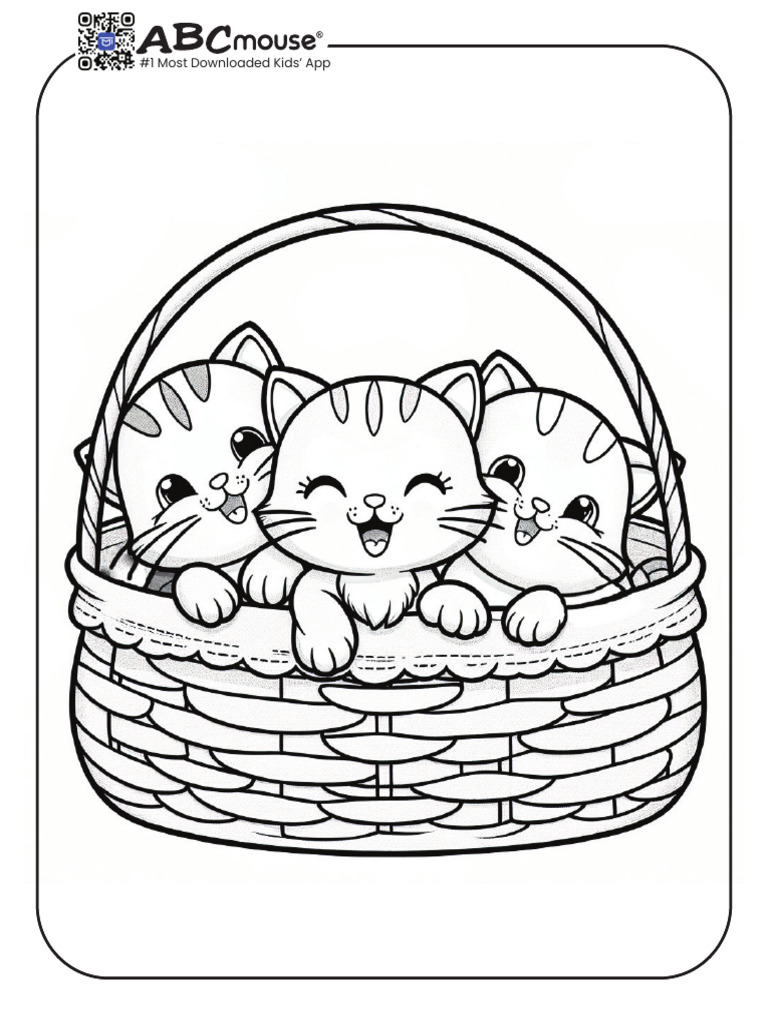ABCmouse Cat Coloring Pages 10 | PDF