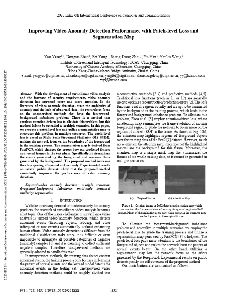 Improving Video Anomaly Detection Performance With Patch-Level Loss and ...