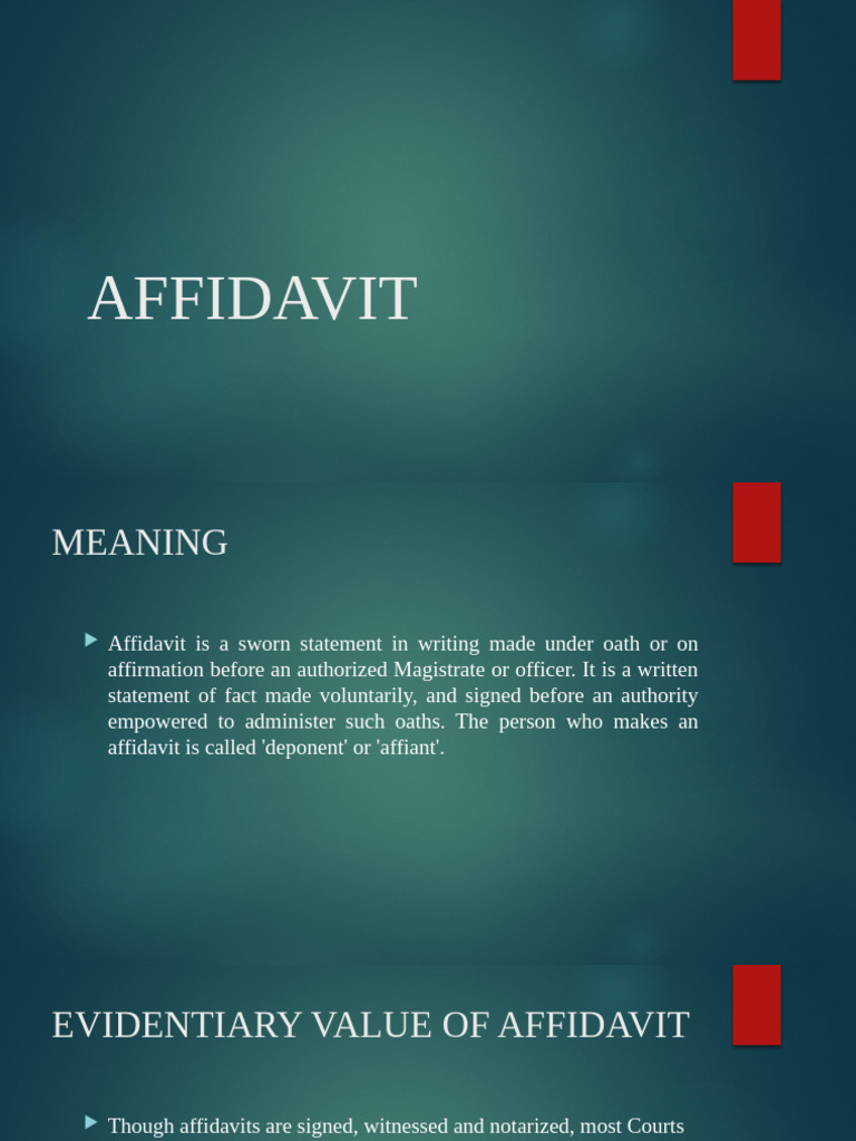 Affidavit | PDF