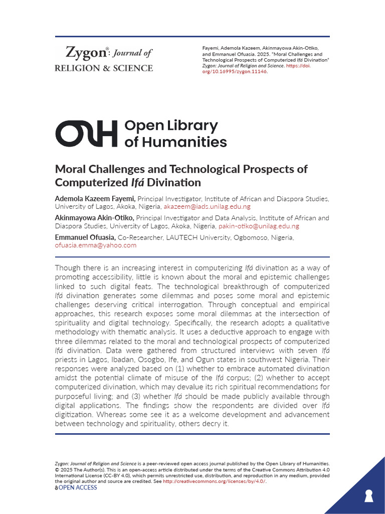 Moral Challenges and Technological Prospects of Co | PDF | Qualitative ...